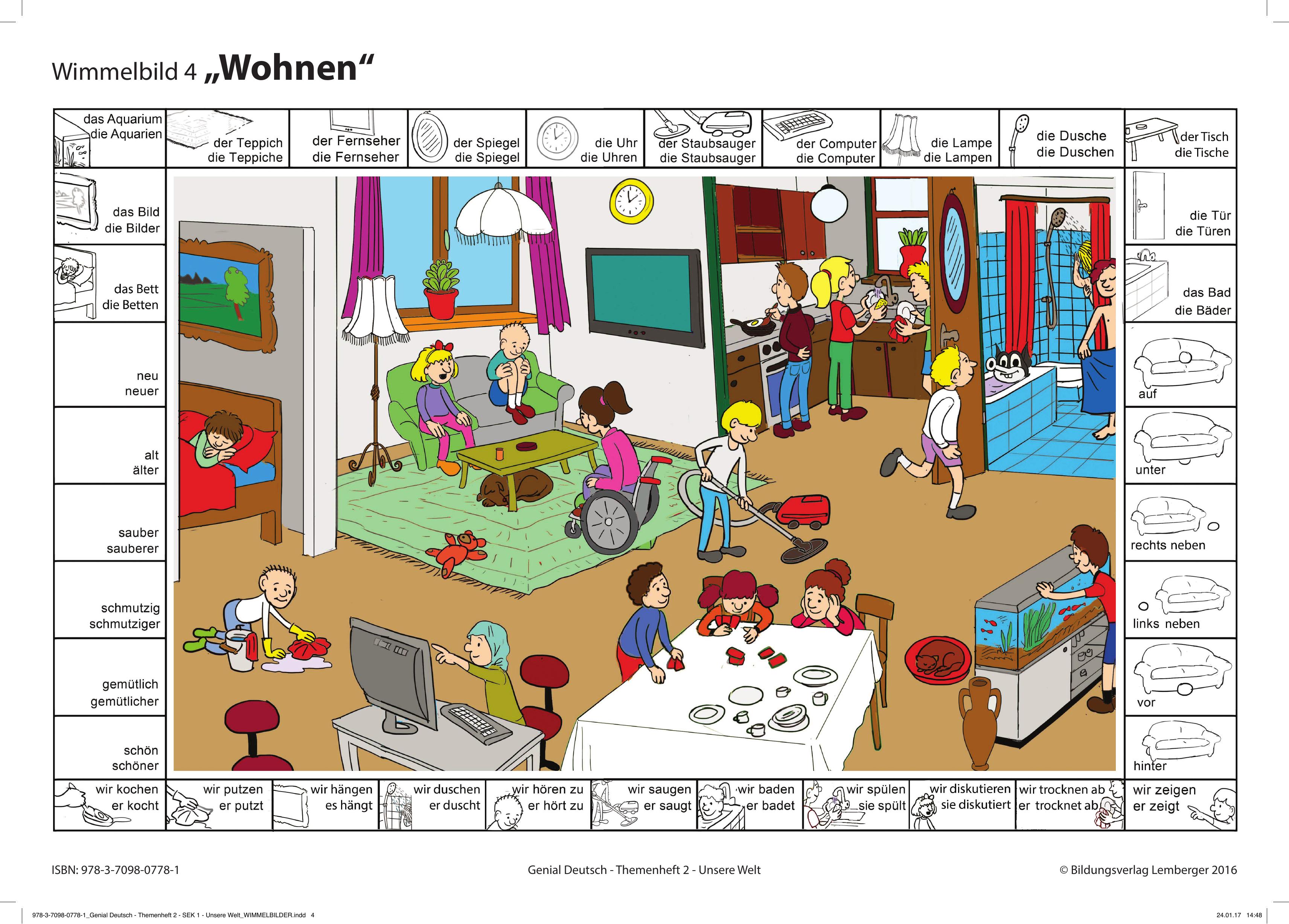 Wimmelbild Grundschule Kunst Kleuters Park Praatplaat Poster Voor ...